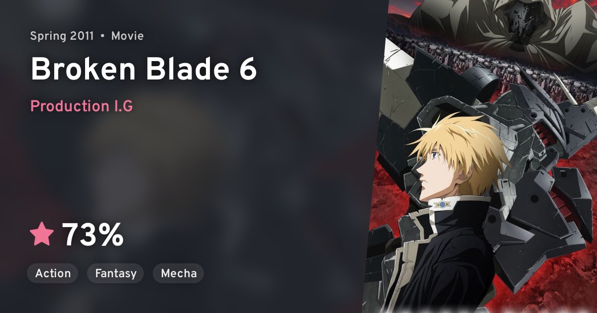 Break Blade 6: Doukoku no Toride (Broken Blade 6) · AniList