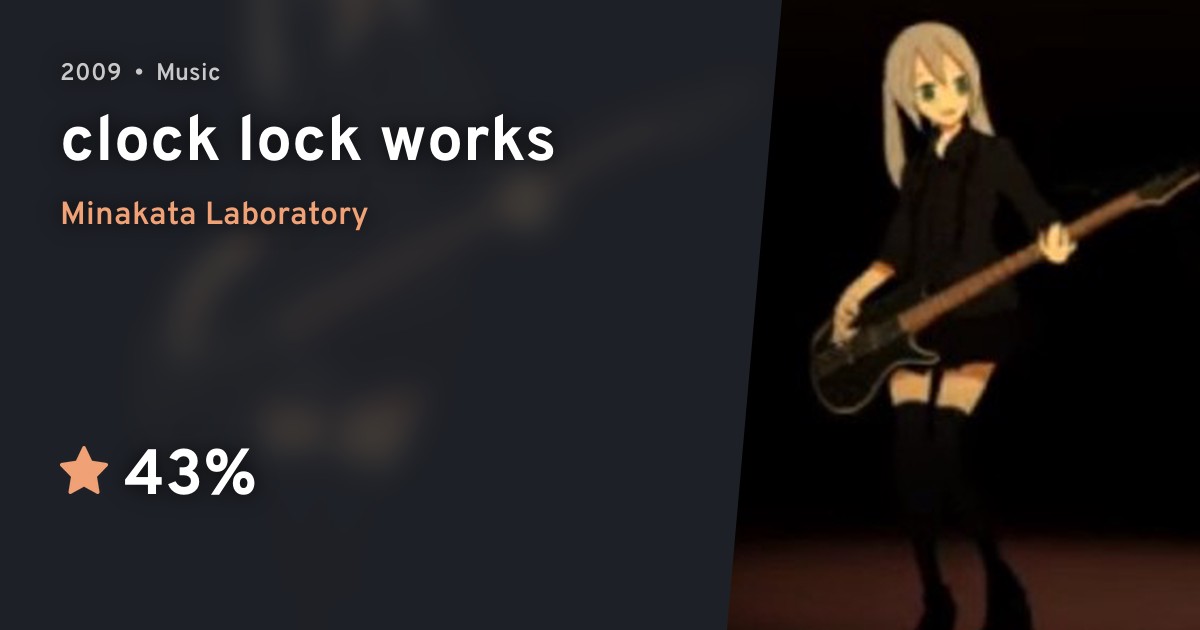 clock lock works · AniList