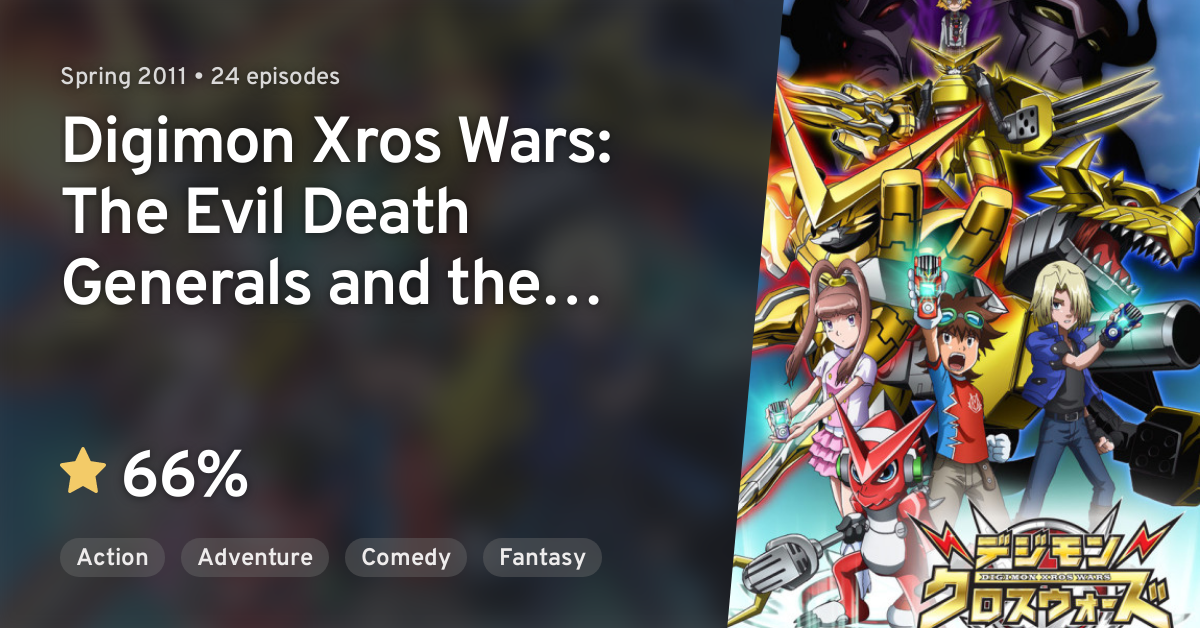 Digimon Xros Wars: Aku no Death General to Nanatsu no Oukoku (Digimon ...