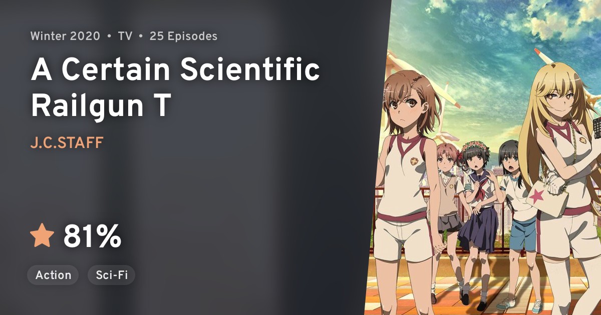 Toaru Kagaku no Railgun T (A Certain Scientific Railgun T) · AniList