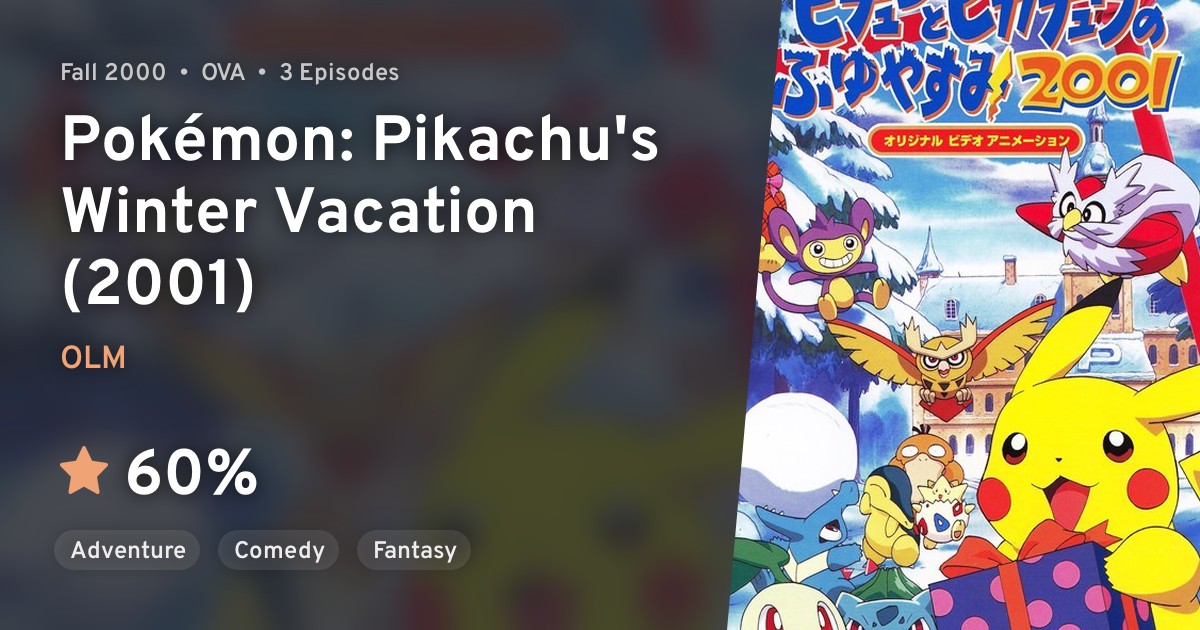 Pichu to Pikachu no Fuyuyasumi 2001 (Pokémon: Pikachu's Winter Vacation ...