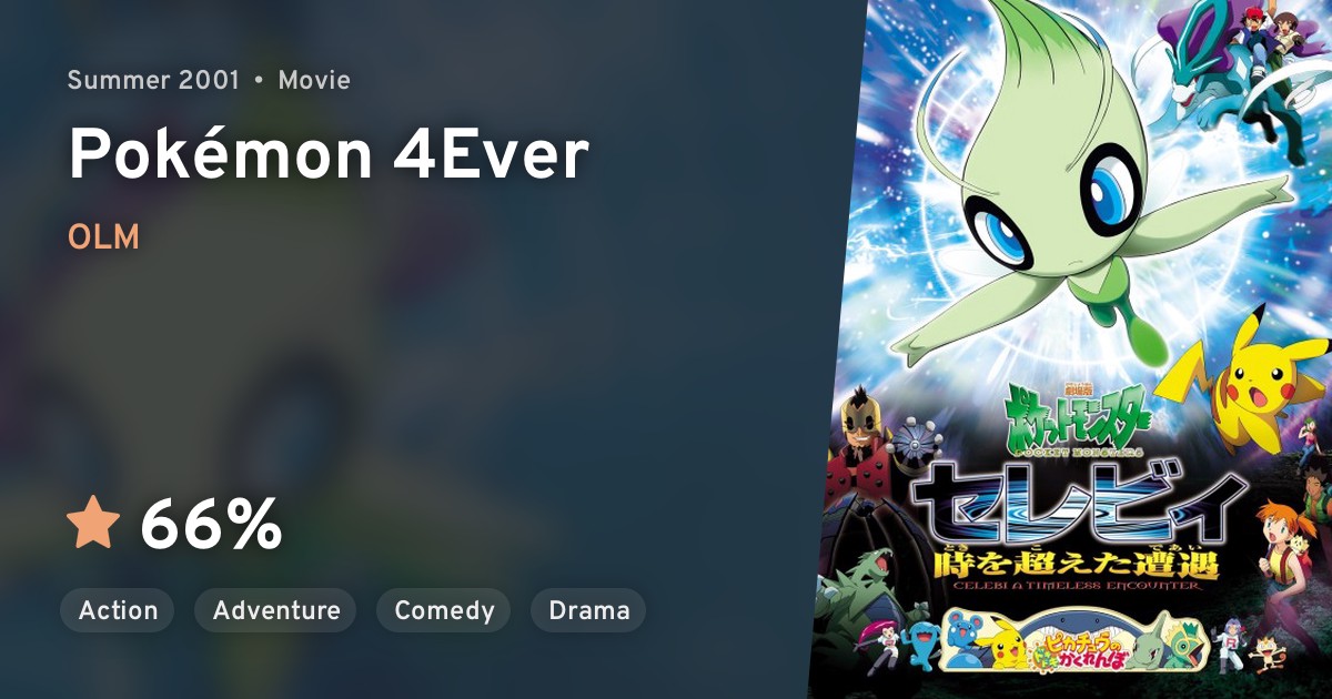 Pocket Monsters: Celebi Toki wo Koeta Deai (Pokémon 4Ever) · AniList