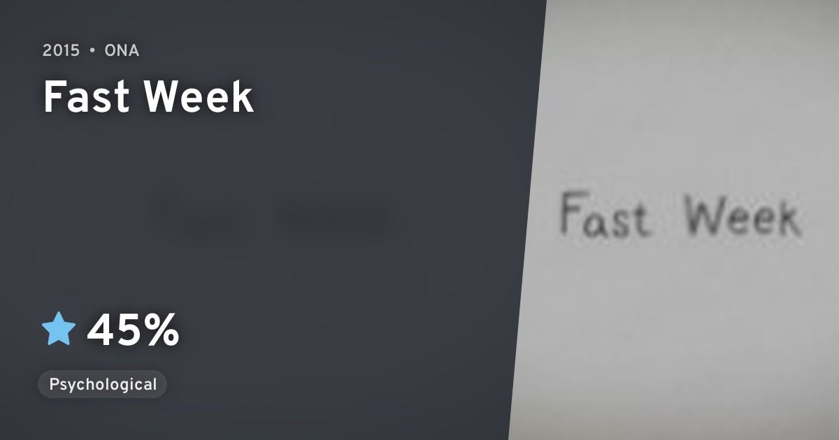 Fast Week · AniList