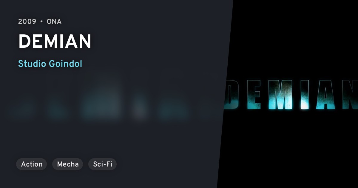 Demian (DEMIAN) · AniList