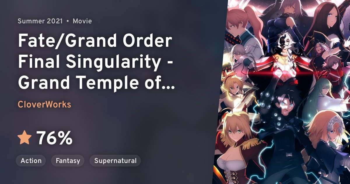 Fate/Grand Order: Shuukyoku Tokuiten - Kani Jikan Shinden Solomon (Fate ...