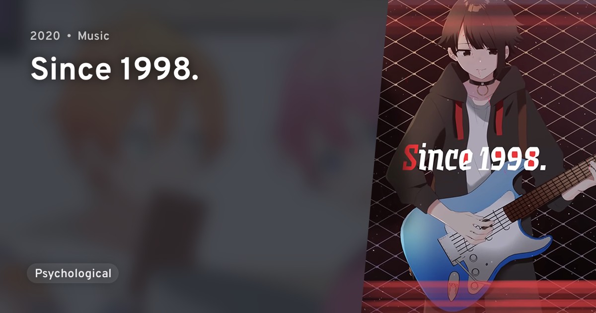 Since 1998. · AniList