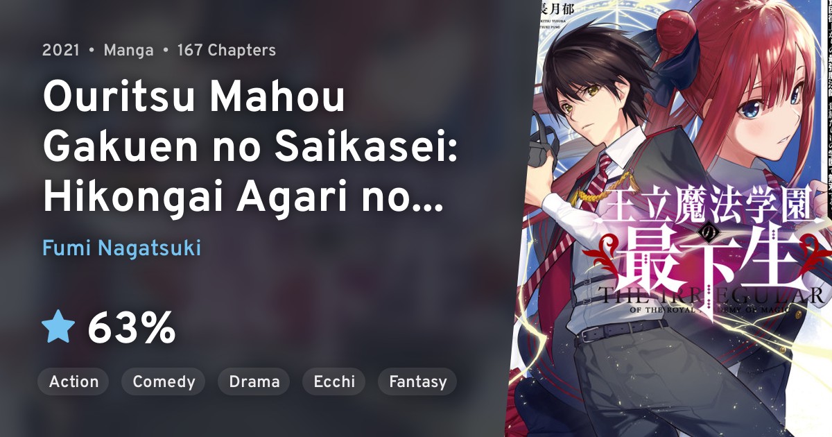 Ouritsu Mahou Gakuen no Saikasei: Hikongai Agari no Saikyou Mahoushi ...