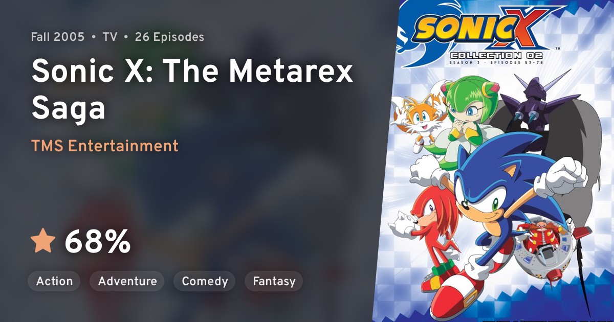 Sonic X Season 2 (Sonic X: The Metarex Saga) · AniList