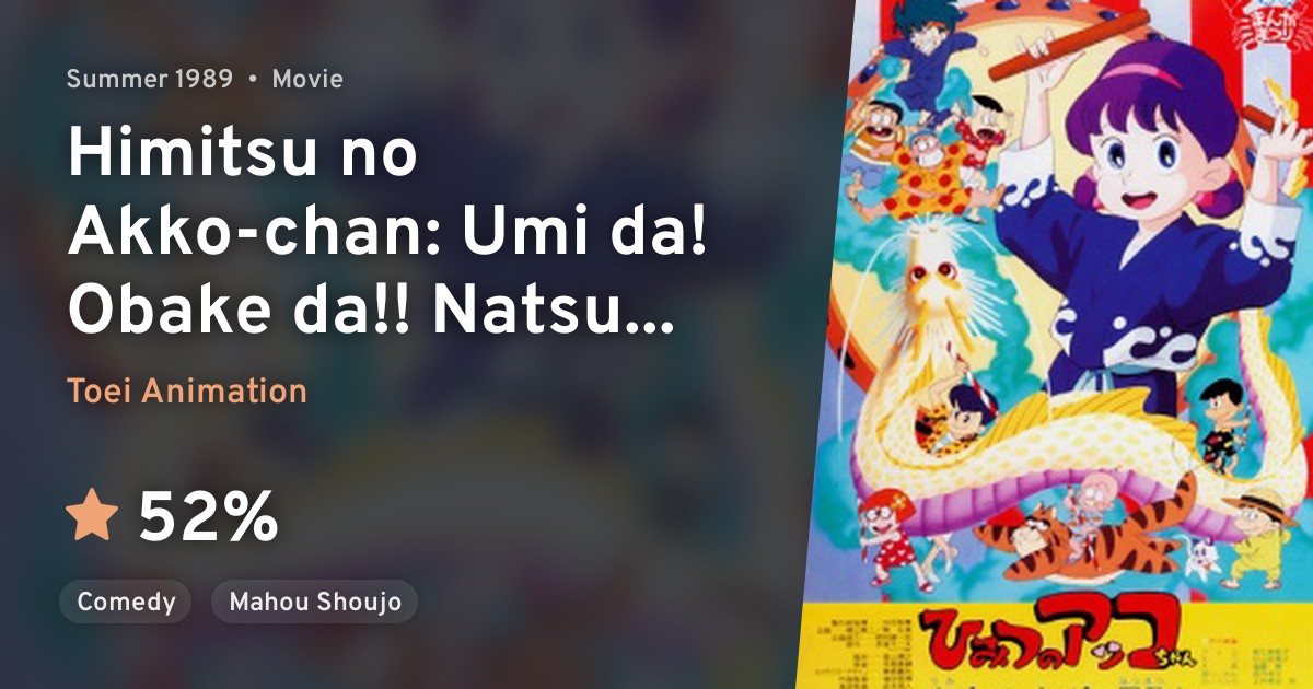 Himitsu no Akko-chan: Umi da! Obake da!! Natsu Matsuri · AniList