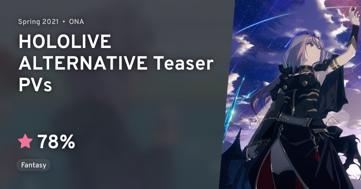 HOLOLIVE ALTERNATIVE Teaser PVs · AniList