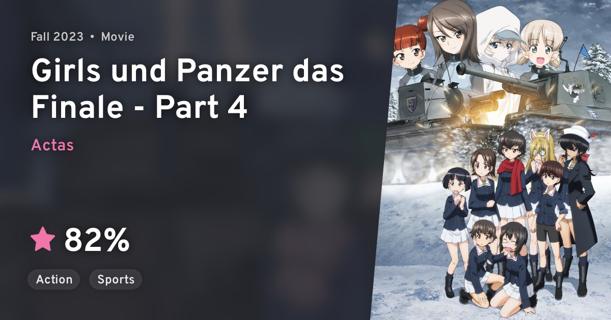 Girls und Panzer: Saishuushou 4 (Girls und Panzer das Finale - Part 4 ...