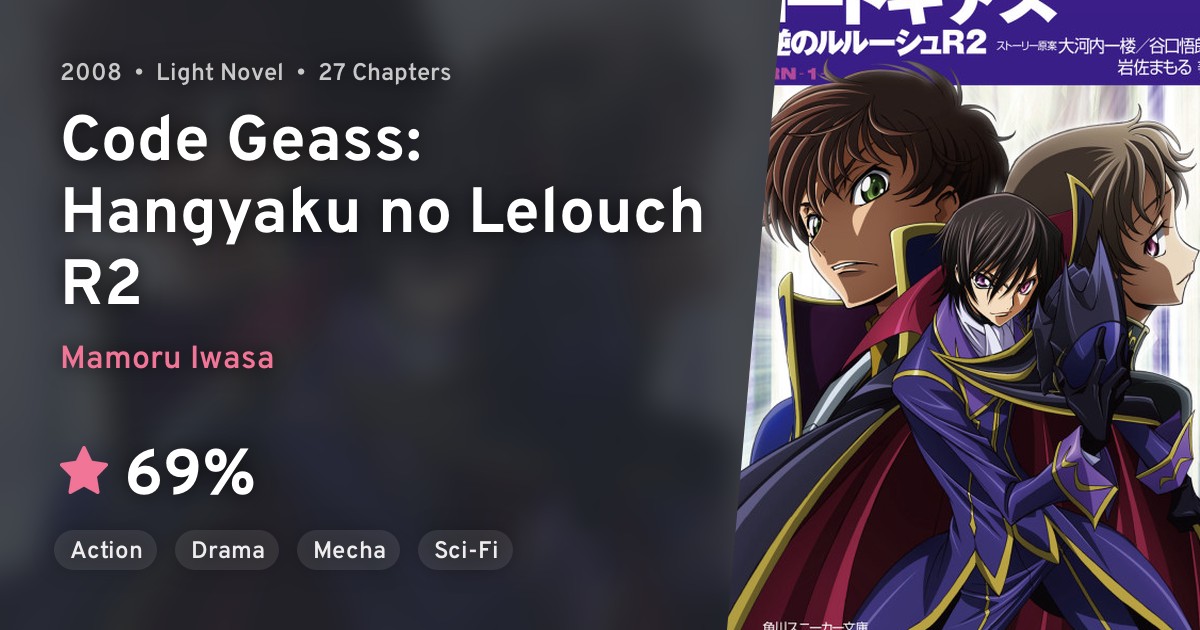 Code Geass: Hangyaku no Lelouch R2 · AniList