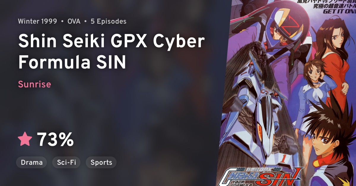 Shin Seiki GPX Cyber Formula SIN · AniList