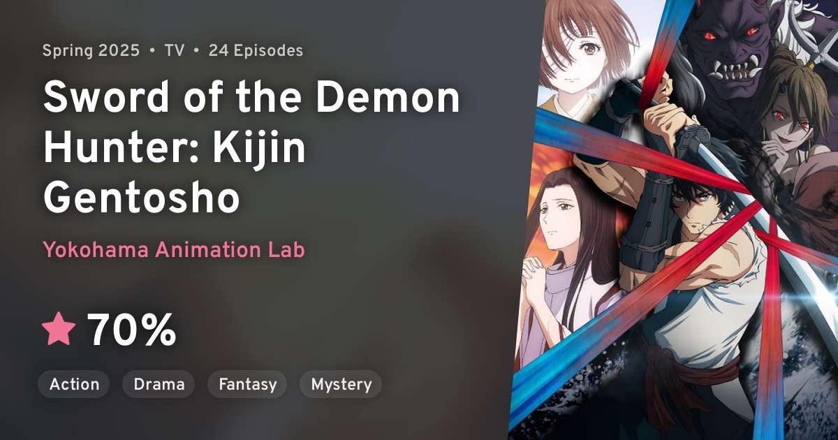 Kijin Gentoushou (Sword of the Demon Hunter: Kijin Gentosho) · AniList