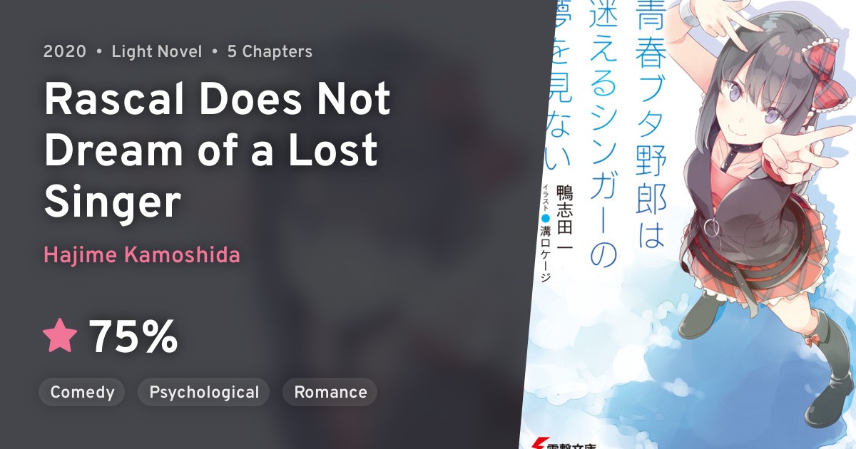 Seishun Buta Yarou wa Mayoeru Singer no Yume wo Minai (Rascal Does Not ...