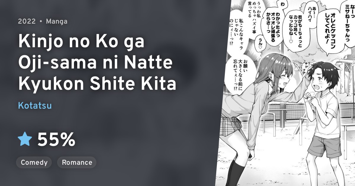 Kinjo no Ko ga Oji-sama ni Natte Kyukon Shite Kita · AniList