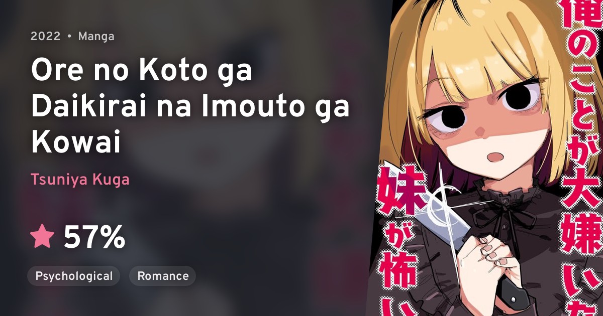 Ore no Koto ga Daikirai na Imouto ga Kowai · AniList