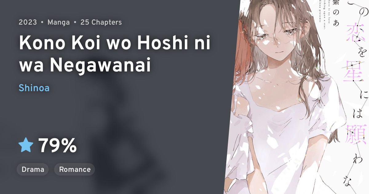 Kono Koi wo Hoshi ni wa Negawanai · AniList