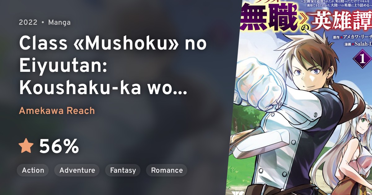 Class «Mushoku» no Eiyuutan: Koushaku-ka wo Tsuihou Sareta ga, Jitsu wa Nagutta Dake de Skill wo ...