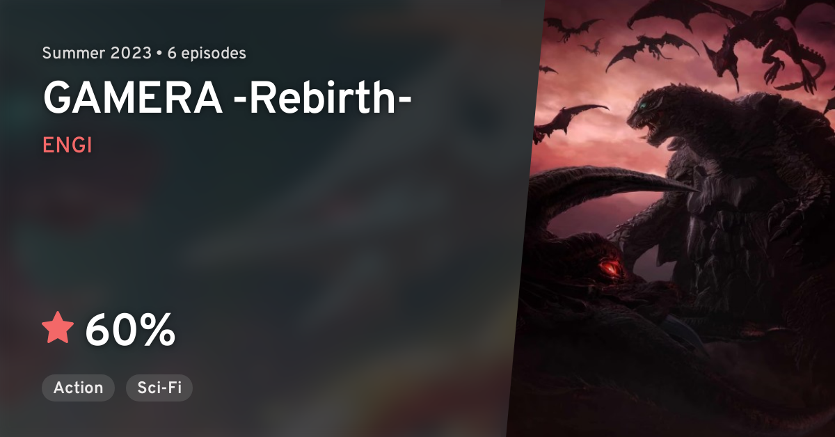 GAMERA: Rebirth (GAMERA -Rebirth-) · AniList