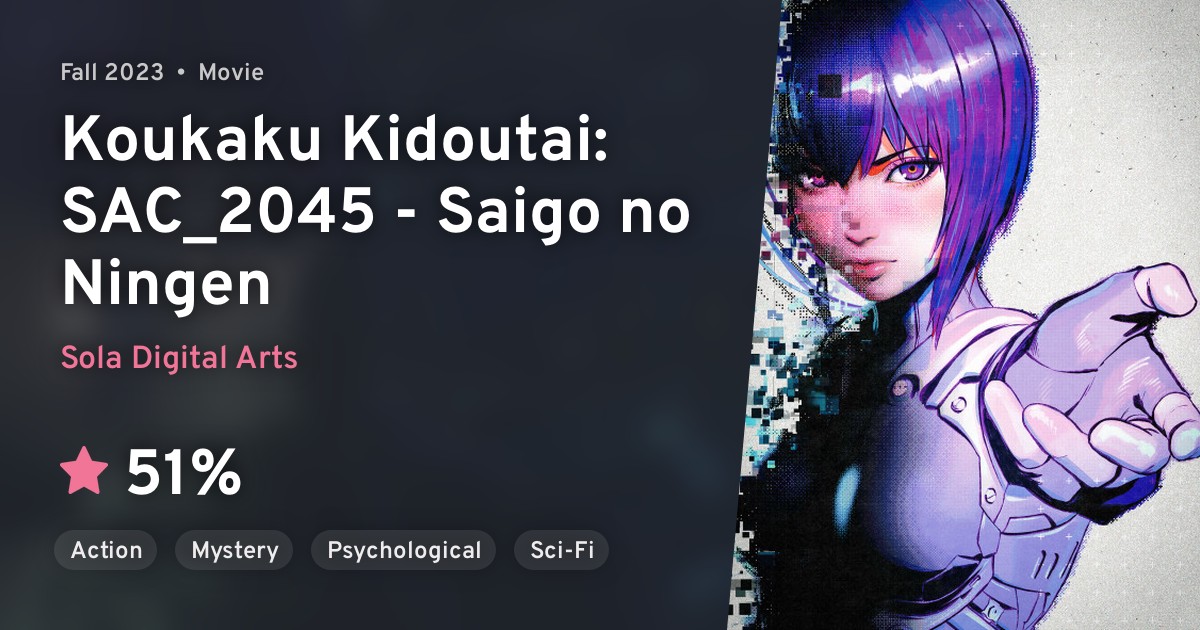 Koukaku Kidoutai: SAC_2045 - Saigo no Ningen · AniList