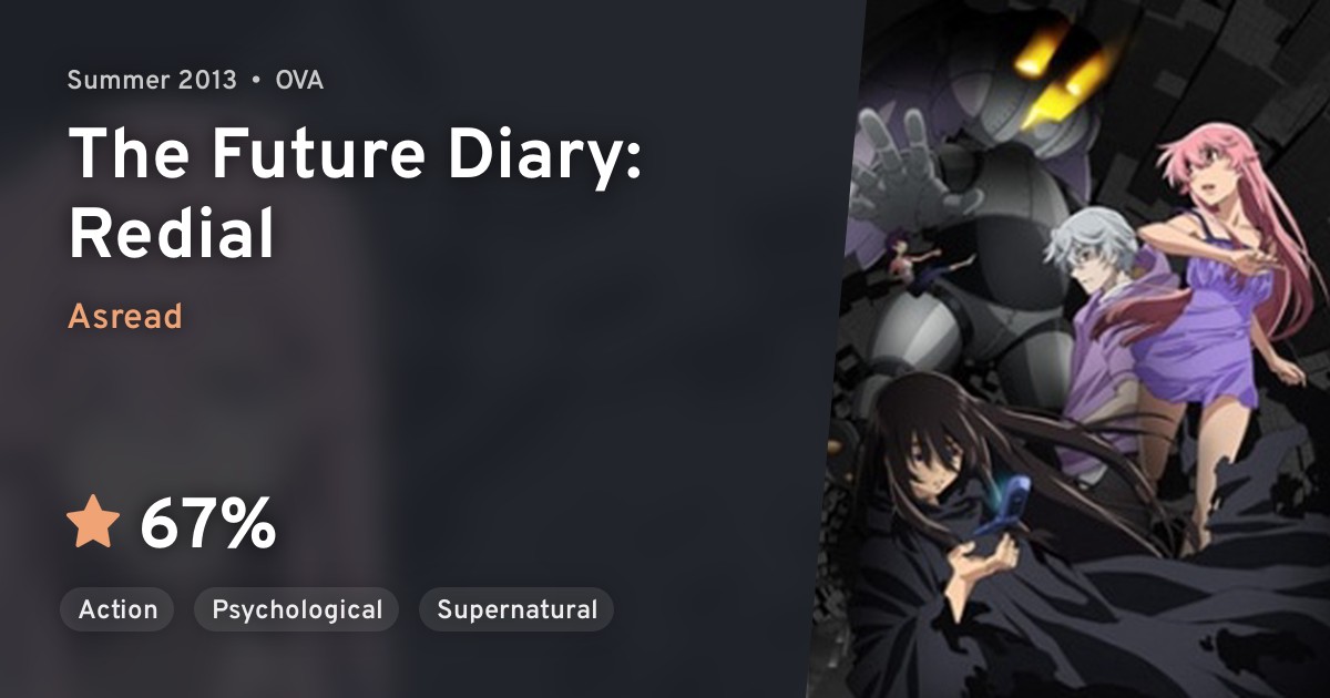 Mirai Nikki: Redial (The Future Diary: Redial) · AniList