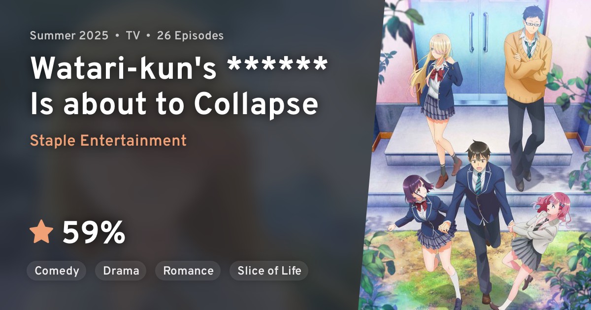 Watari-kun no xx ga Houkai Sunzen (Watari-kun's ****** Is about to ...