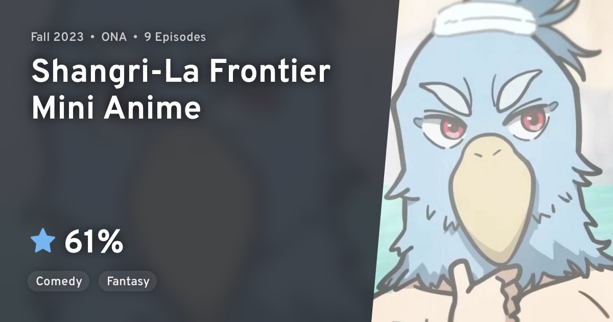 Shangri-La Frontier Mini Anime · AniList