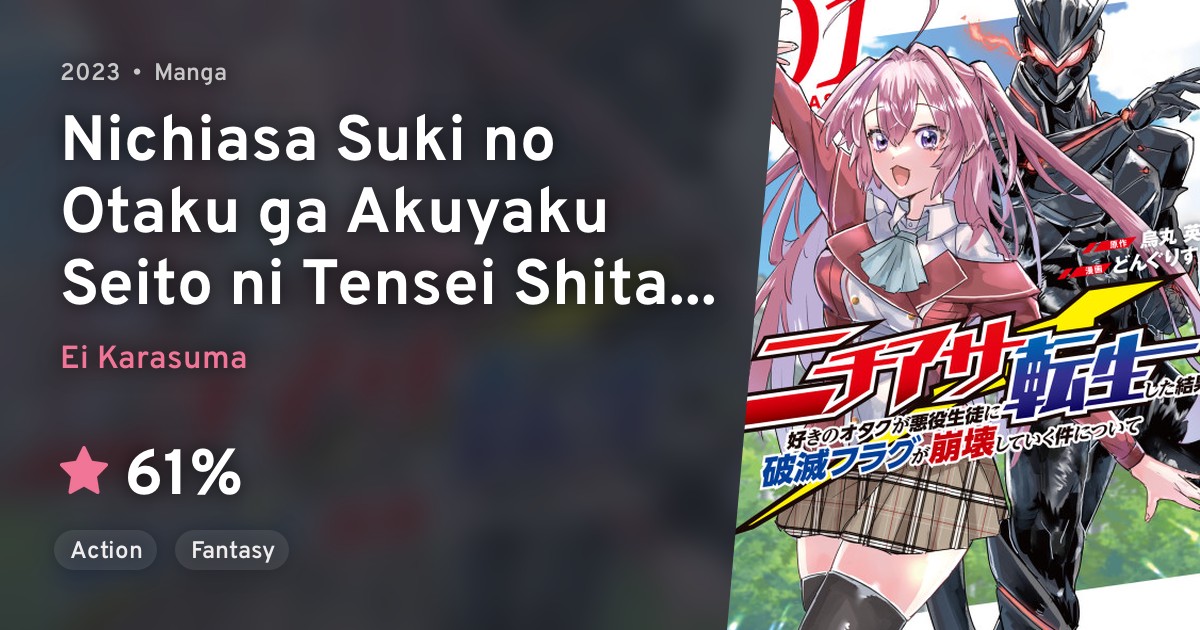 Nichiasa Suki no Otaku ga Akuyaku Seito ni Tensei Shita Kekka, Hametsu ...