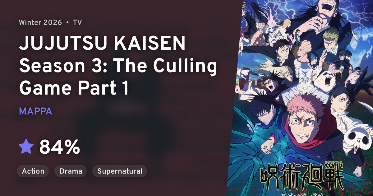 Jujutsu Kaisen: Shimetsu Kaiyuu - Zenpen (JUJUTSU KAISEN Season 3: The ...