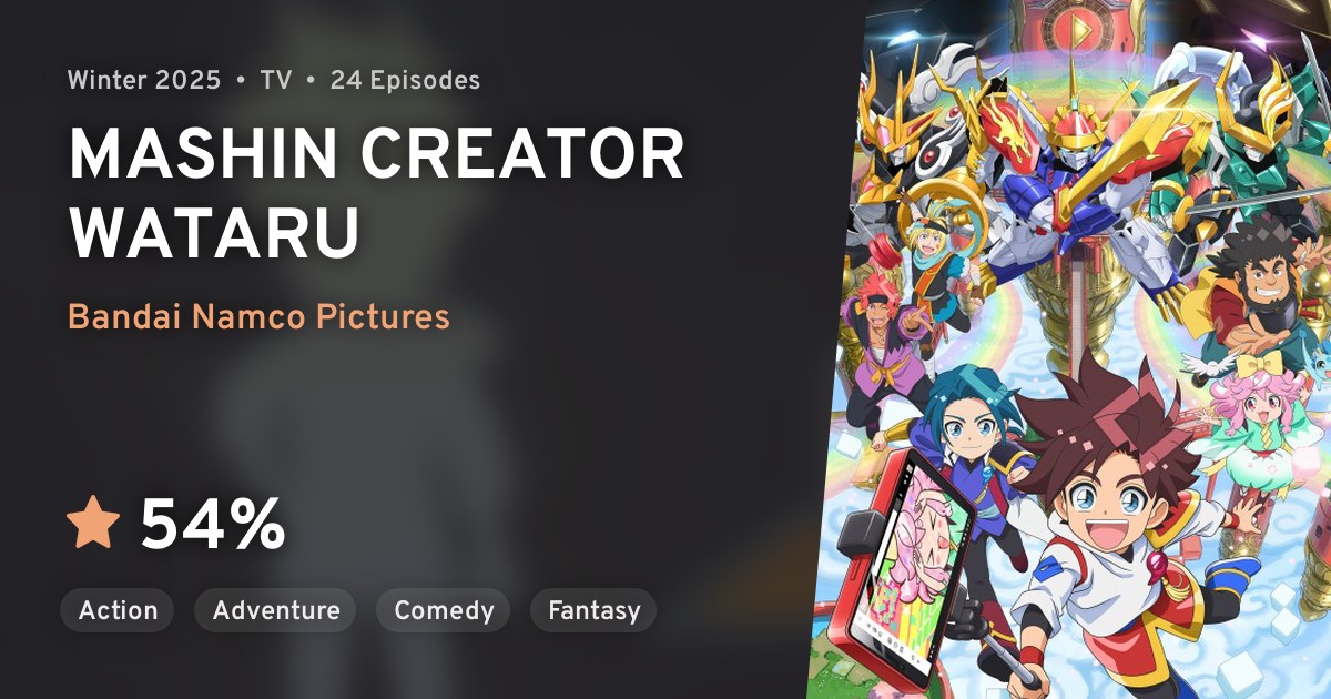 Mashin Souzouden Wataru (MASHIN CREATOR WATARU) · AniList