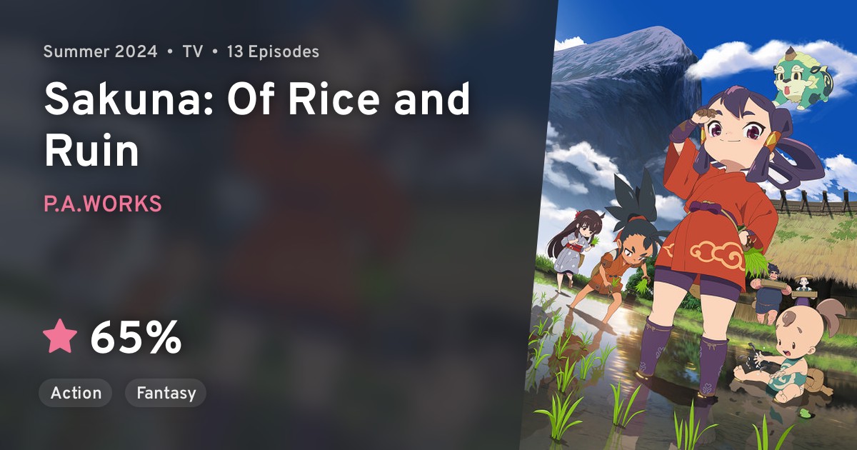 Tensui no Sakuna-hime (Sakuna: Of Rice and Ruin) · AniList