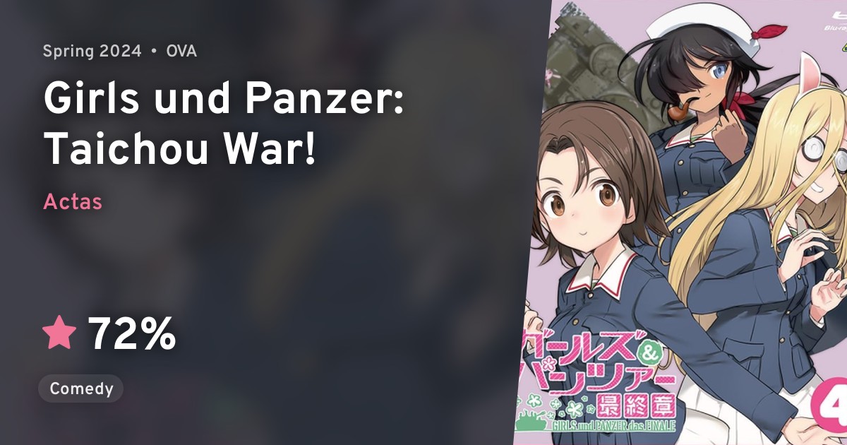 Girls und Panzer: Taichou War! · AniList