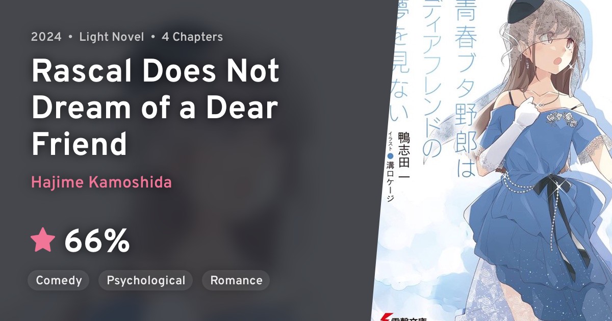 Seishun Buta Yarou wa Dear Friend no Yume wo Minai (Rascal Does Not Dream of a Dear Friend ...