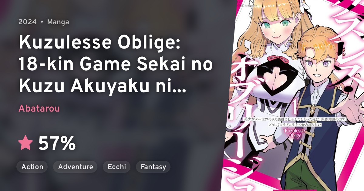 Kuzulesse Oblige: 18-kin Game Sekai no Kuzu Akuyaku ni Tensei ...