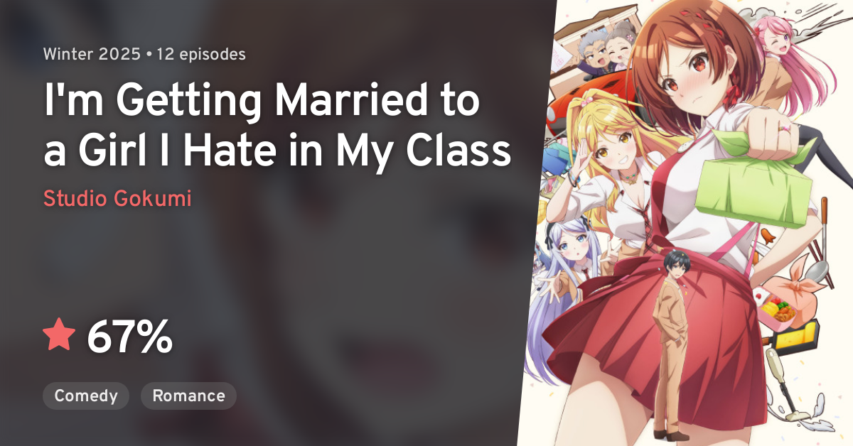 Class No Daikirai Na Joshi To Kekkon Suru Koto Ni Natta · Anilist