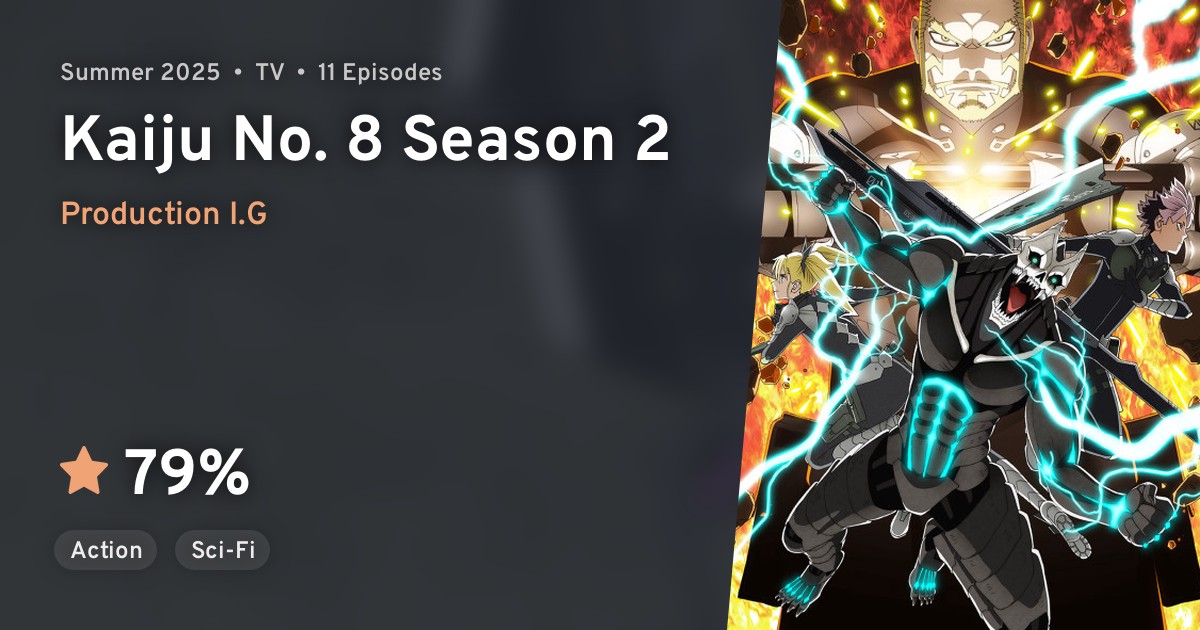 Kaijuu 8-gou 2nd Season (Kaiju No. 8 Season 2) · AniList