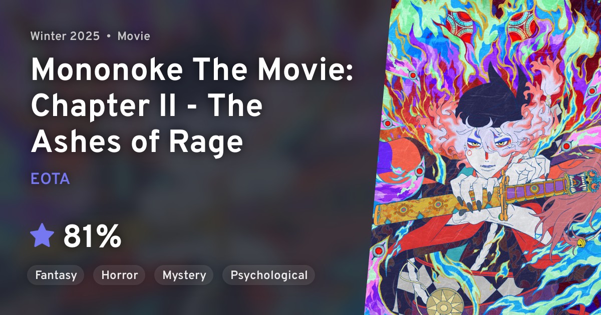 Mononoke: Hinezumi (Mononoke The Movie: Chapter II - The Ashes of Rage ...