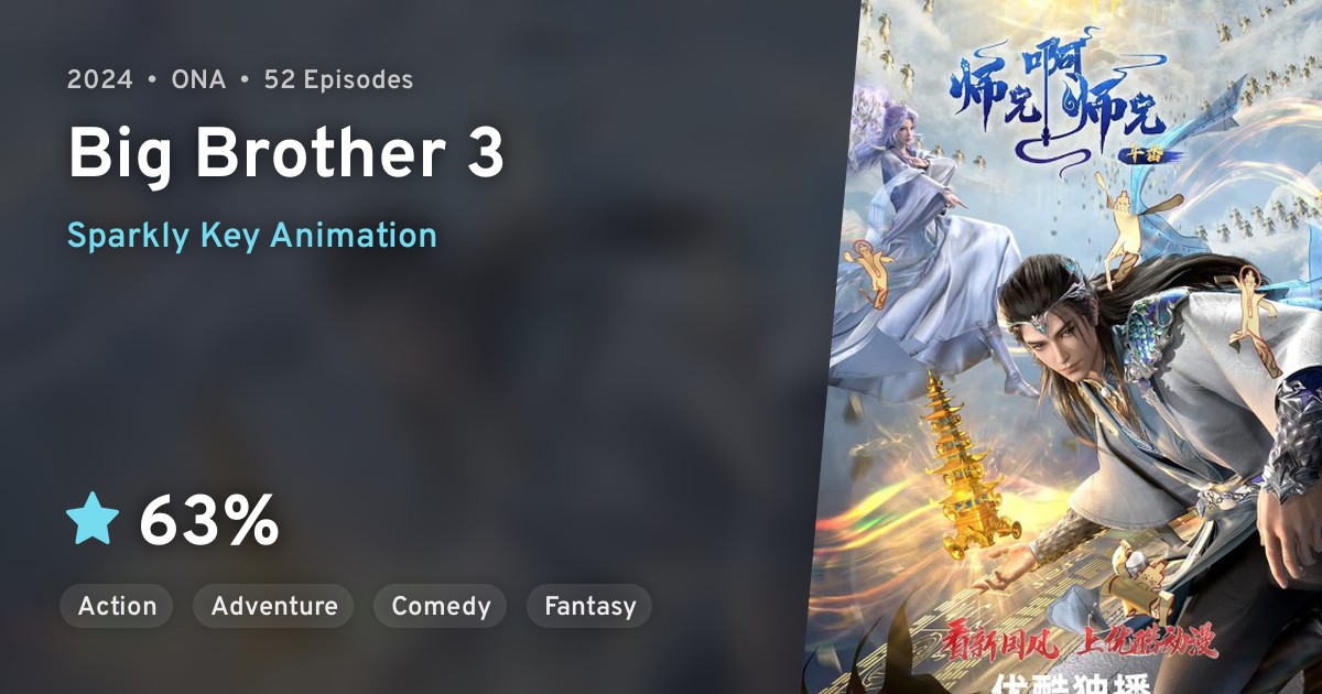 Shixiong A Shixiong 3 (Big Brother 3) · AniList