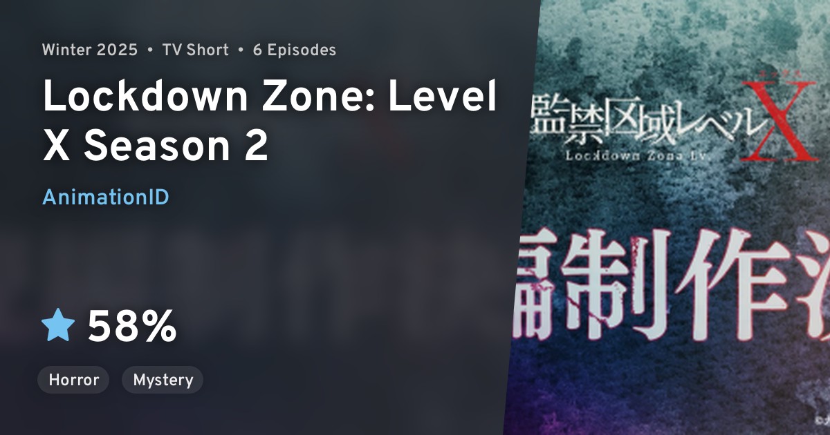 Kankin Kuiki Level X 2nd Season (Lockdown Zone: Level X Season 2) · AniList