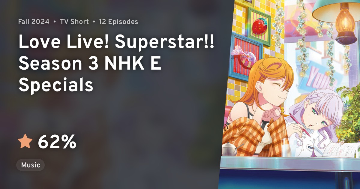 Love Live! Superstar!! Season 3 NHK E Specials · AniList