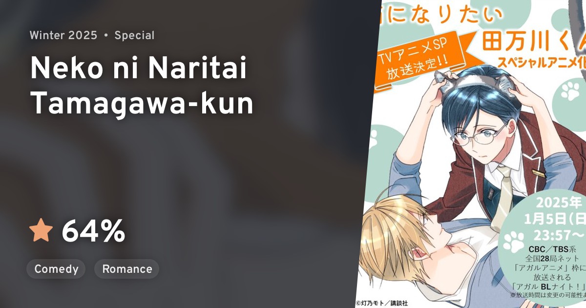 Neko ni Naritai Tamagawa-kun · AniList