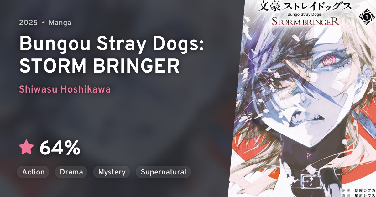 Bungou Stray Dogs: STORM BRINGER · AniList