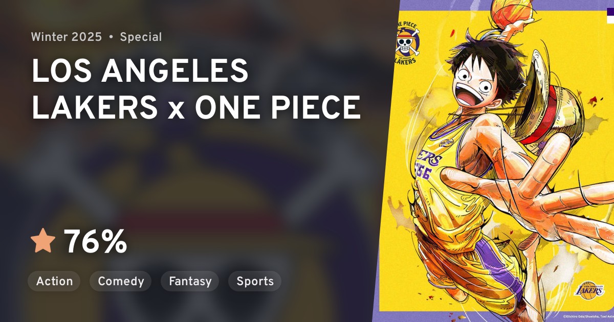 LOS ANGELES LAKERS x ONE PIECE · AniList