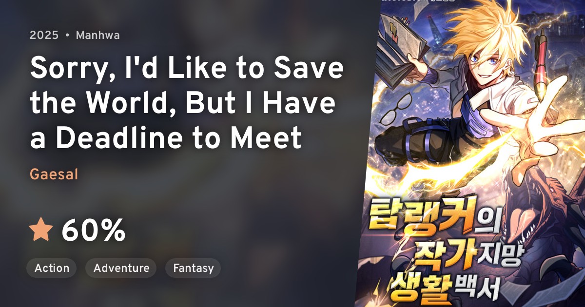 Top Ranker-ui Jakgajimangsaenghwalbaekseo · AniList