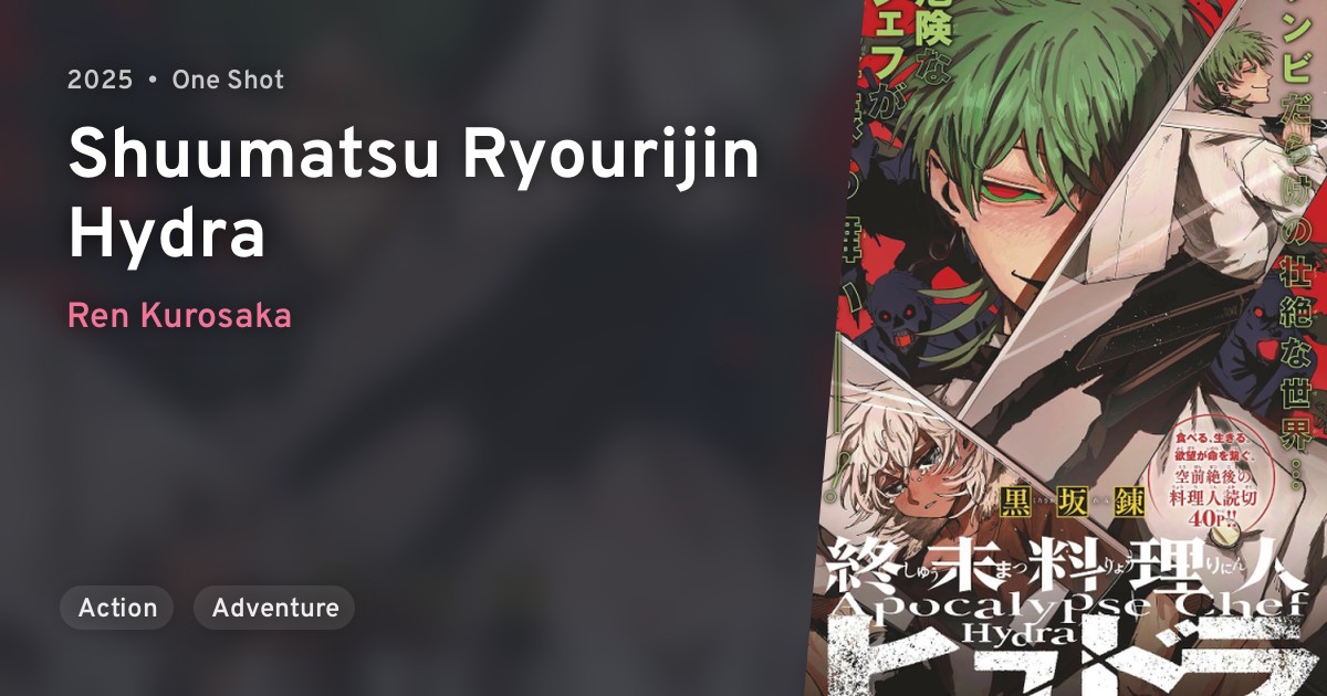 Shuumatsu Ryourijin Hydra · AniList