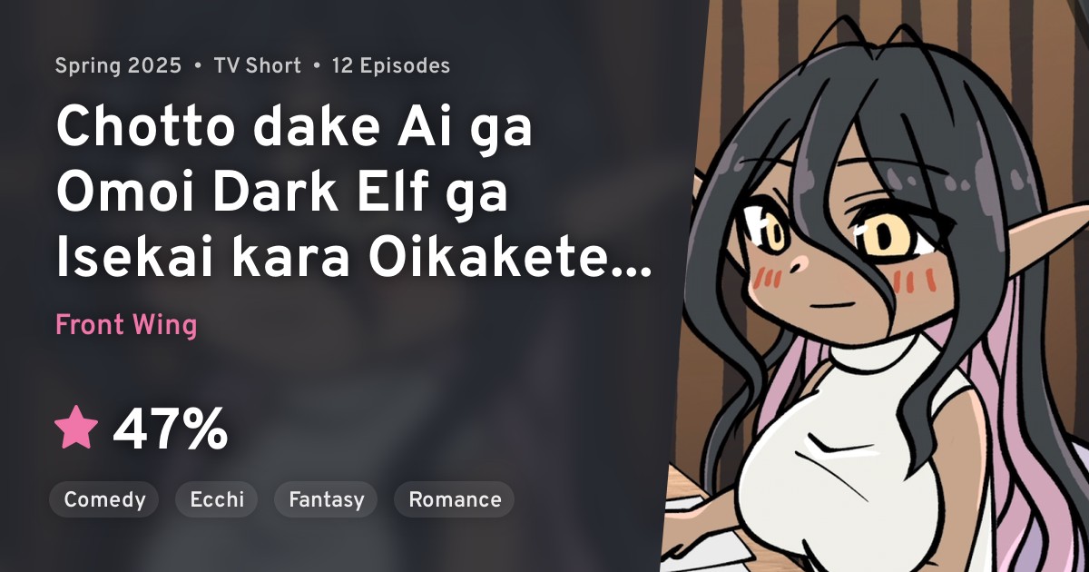 Chotto dake Ai ga Omoi Dark Elf ga Isekai kara Oikakete Kita Mini Anime ...