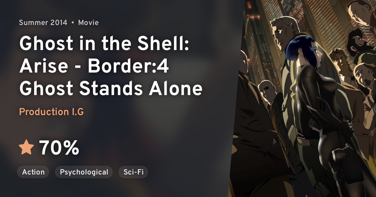 Koukaku Kidoutai ARISE: GHOST IN THE SHELL - border:4 Ghost Stands ...