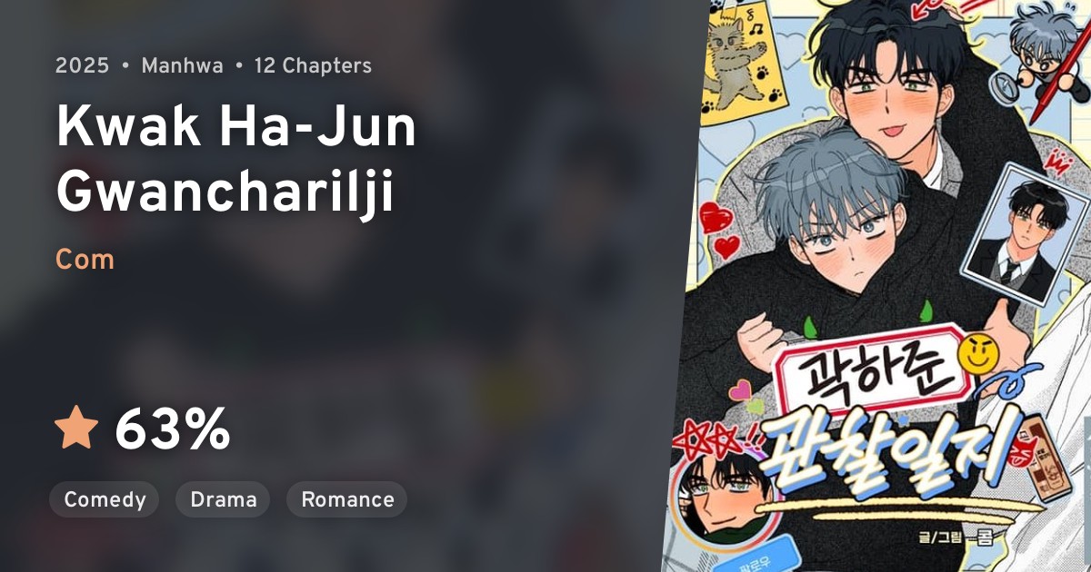 Kwak Ha-Jun Gwancharilji · AniList