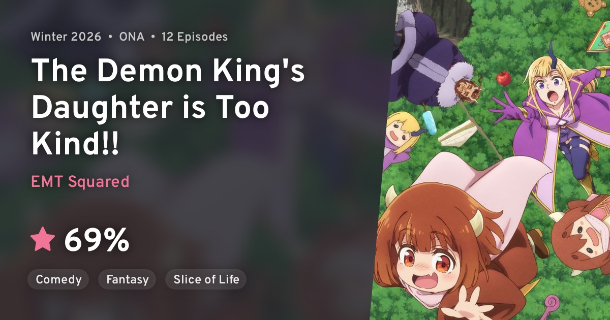 Maou no Musume wa Yasashi Sugiru!! (The Demon King's Daughter is Too Kind!!) · AniList